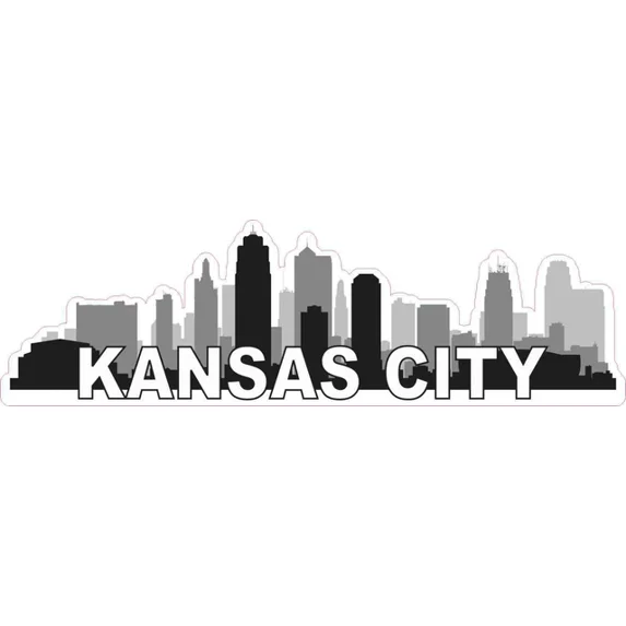 DOPASTICKER Kansas City Skyline Sticker Phone Sticker, Latop Sticker ...
