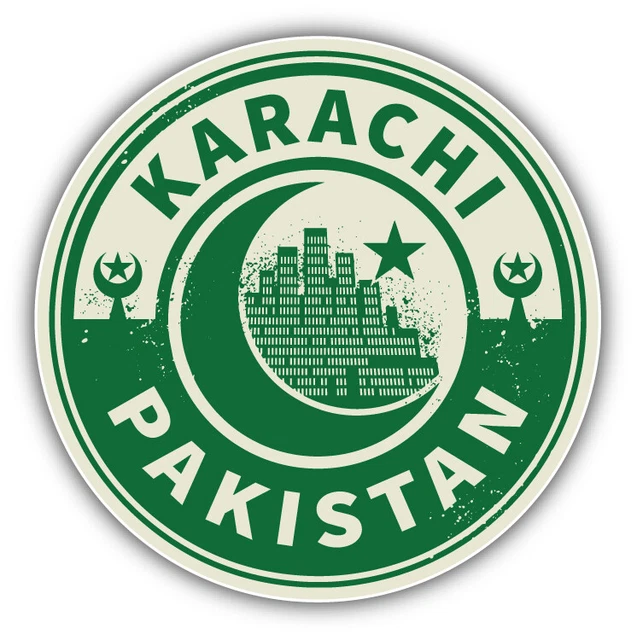 DOPASTICKER Karachi Pakistan Travel Emblem Car Sticker Phone Decal ...