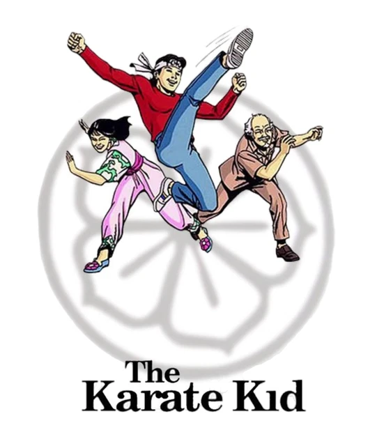 DOPASTICKER The Karate Kid Animated Cartoon Daniel Larusso Mr Myagi ...