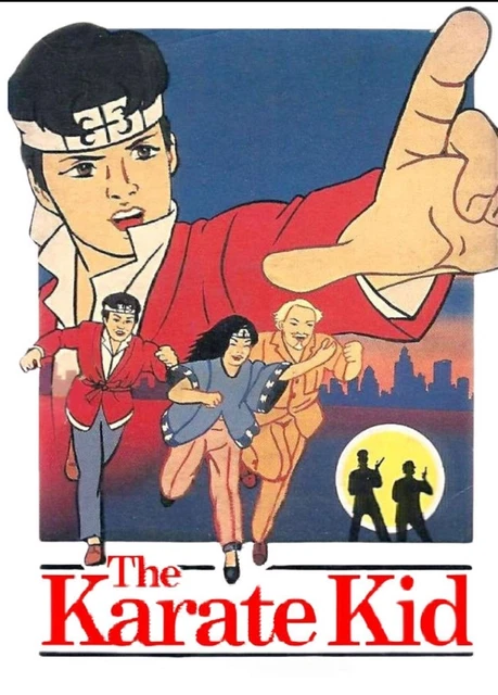 DOPASTICKER The Karate Kid Animated Cartoon Daniel Larusso Mr Myagi ...