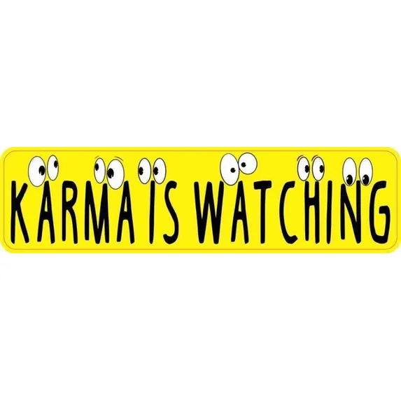 DOPASTICKER Karma Is Watching Sticker Phone Sticker, Latop Sticker ...