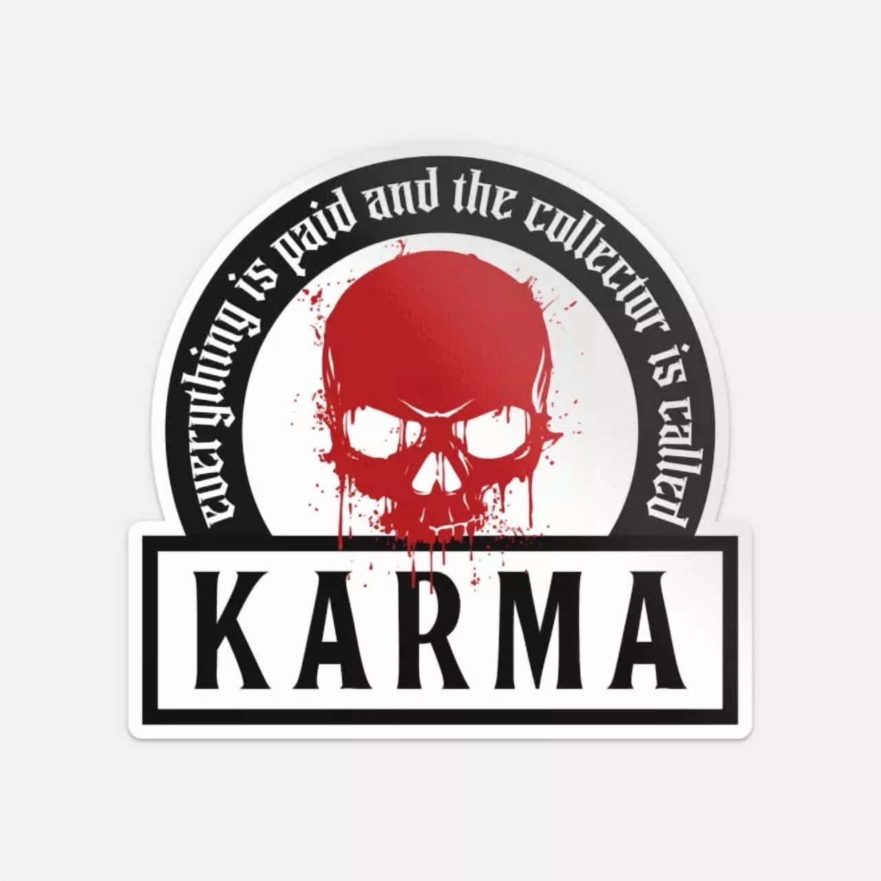 DOPASTICKER Karma Sticker Decal Phone Decal Water Bottle Stickers, Cars ...
