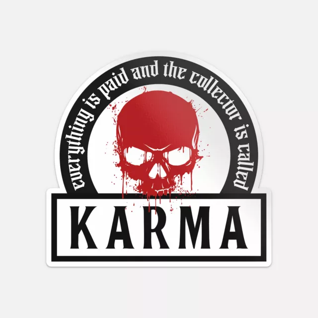 DOPASTICKER Karma Sticker Decal Phone Decal Water Bottle Stickers, Cars ...
