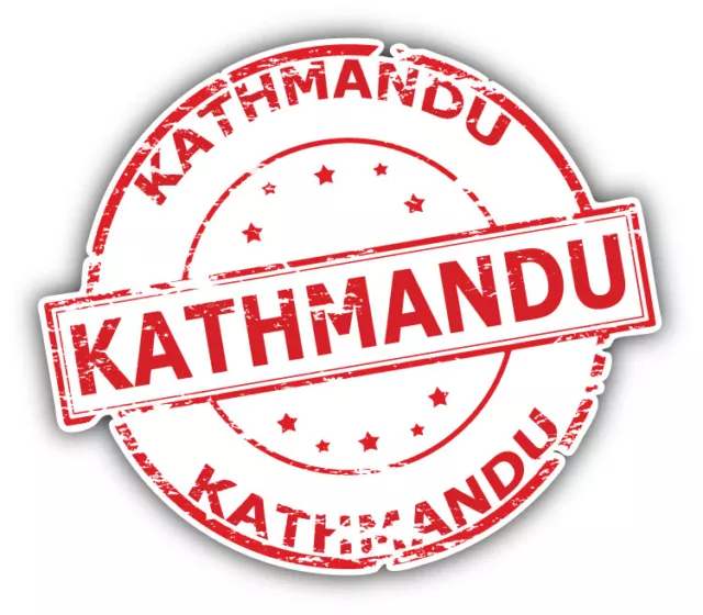 DOPASTICKER Kathmandu Grunge Travel Car Sticker Phone Decal Water ...