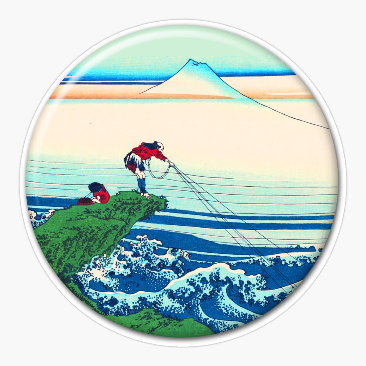 DOPASTICKER Katsushika Hokusai 'Thirty-Six Views Of Mount Fuji - 14. Kå ...