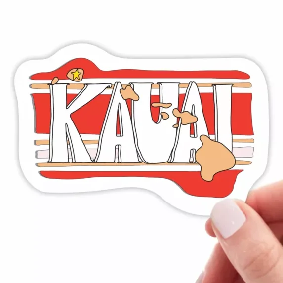 DOPASTICKER Kauai Sticker, Hawaii Hi, Hawaiian Islands Laptop Decal ...