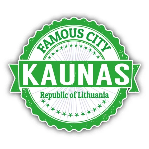 DOPASTICKER Kaunas City Lithuania Grunge Travel Car Sticker Phone Decal ...