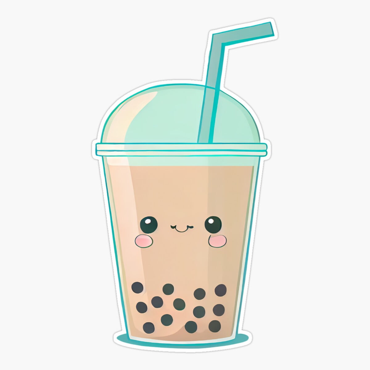DOPASTICKER Kawaii Bubble Tea Cup Sticker, Phone Sticker Car Stickers ...