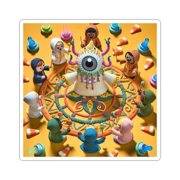 DOPASTICKER Kawaii Eldritch Baby Cults- Decorative Laptop, Phone ...