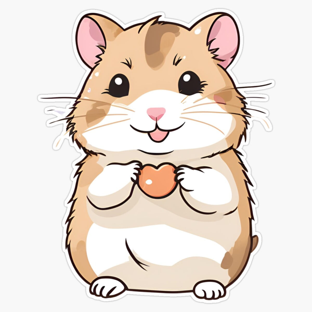 DOPASTICKER Kawaii Hamster Sticker, Phone Sticker Water Bottle Sticker ...