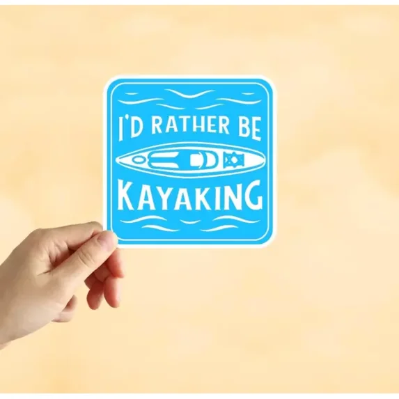 DOPASTICKER Kayaking Sticker Adventure Travel Explore Phone Decal Water ...