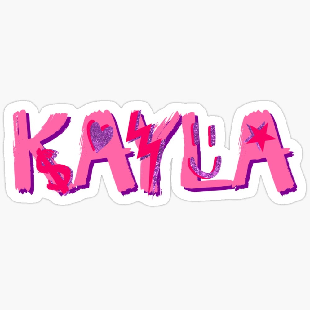 DOPASTICKER Kayla Name - Perfect Birthday Gift Everyone Phone Decal ...