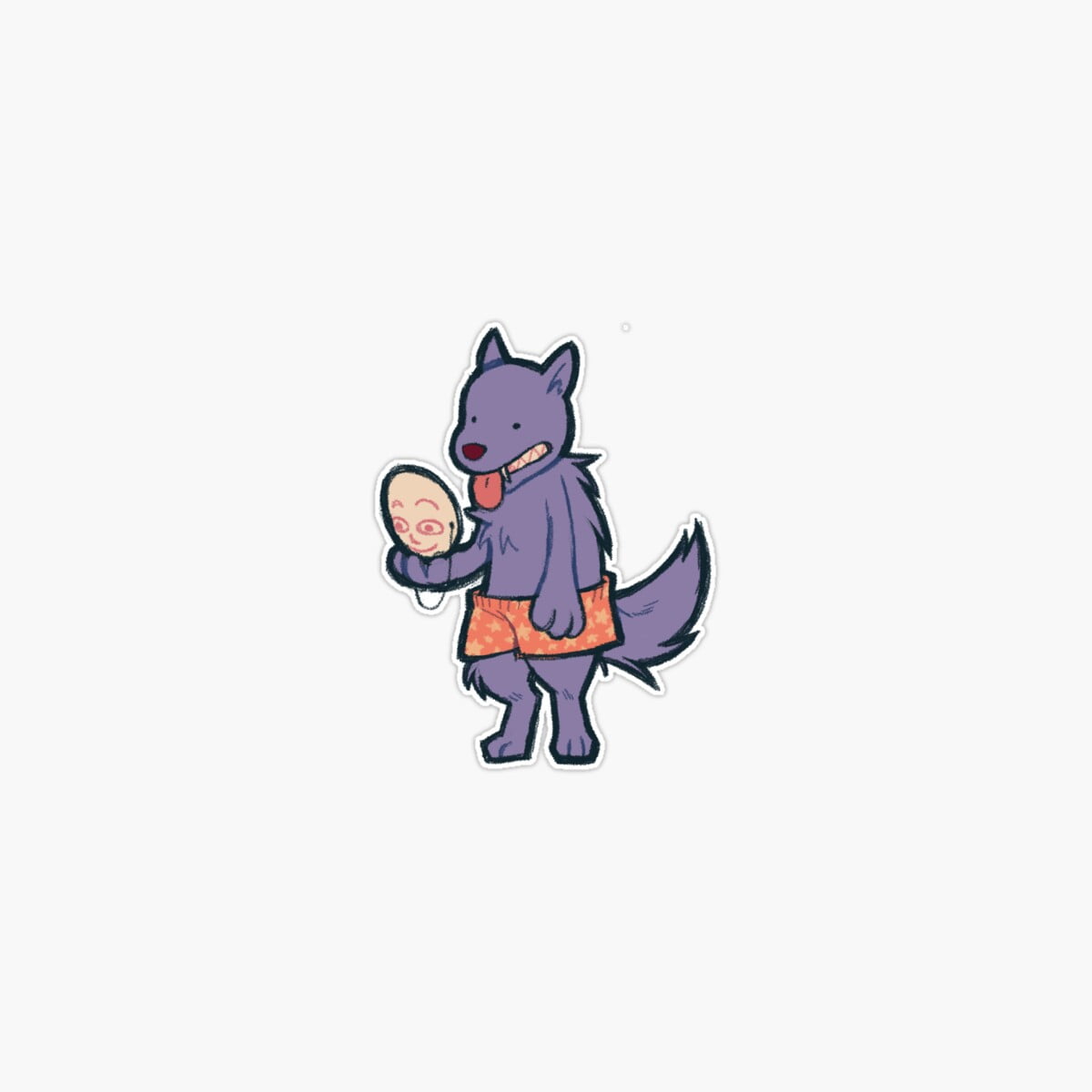 DOPASTICKER Kedamono Popee The Performer No Mask Sticker, Phone Sticker ...
