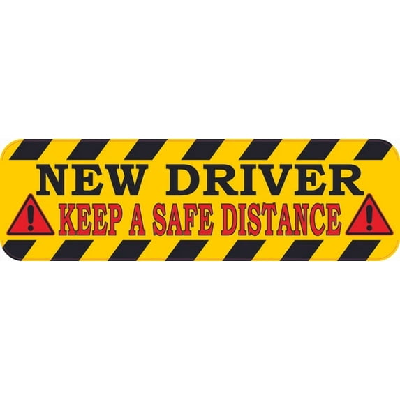 DOPASTICKER Keep A Safe Distance Driver Sticker Phone Sticker, Latop ...