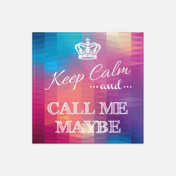 DOPASTICKER Keep Calm And Call Me Maybe Sticker Decal Phone Decal Water ...