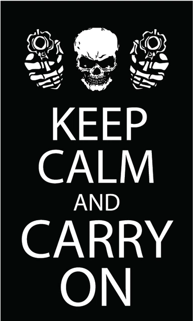 DOPASTICKER Keep Calm And Carry On Sticker Decal Phone Decal Water ...