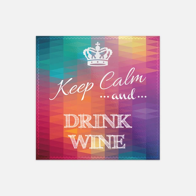 DOPASTICKER Keep Calm And Drink Wine Sticker Decal Phone Decal Water ...