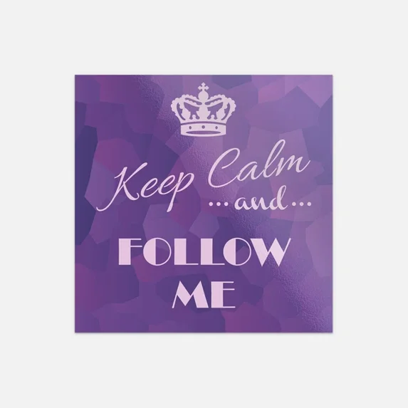 DOPASTICKER Keep Calm And Follow Me Sticker Decal Phone Decal Water ...