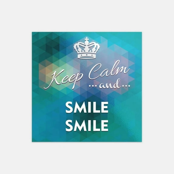 DOPASTICKER Keep Calm And Smiley Sticker Decal Phone Decal Water Bottle ...