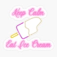 DOPASTICKER Keep Calm & Eat Ice Cream Sticker, Phone Sticker Car ...