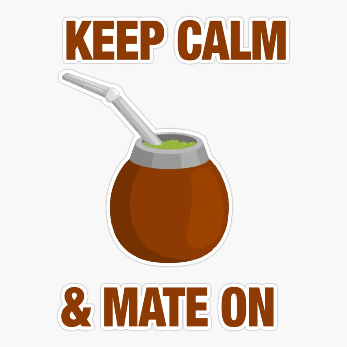 DOPASTICKER Keep Calm & Mate On Sticker, Phone Sticker Car Stickers ...