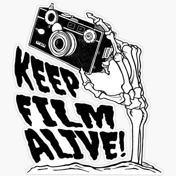DOPASTICKER Keep Film Photography Alive Graphic Phone Sticker, Latop ...