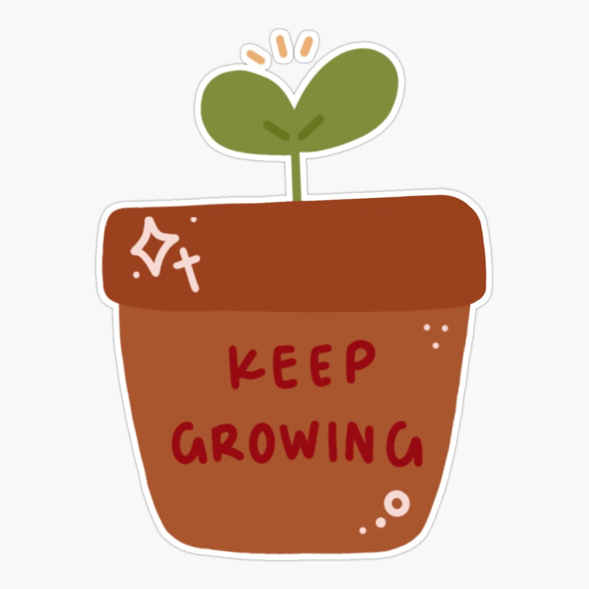 DOPASTICKER Keep Growing Sticker, Phone Sticker Car Stickers, Birthday ...