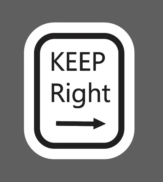 DOPASTICKER Keep Right Sticker Phone Sticker, Latop Sticker, Lover Gift ...