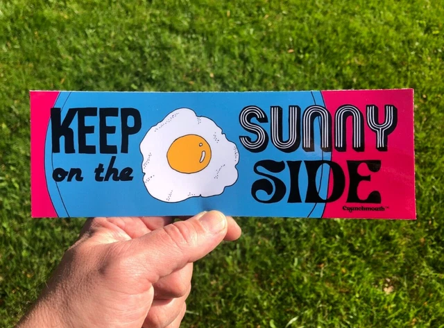 DOPASTICKER Keep On The Sunny Side Of Life Sticker, Sunny Side Up Egg ...