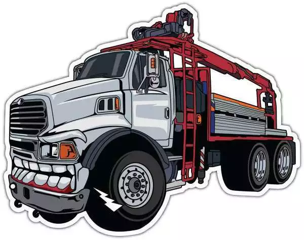 DOPASTICKER Keep On Trucking Truck Driver Loader Car Window Sticker ...