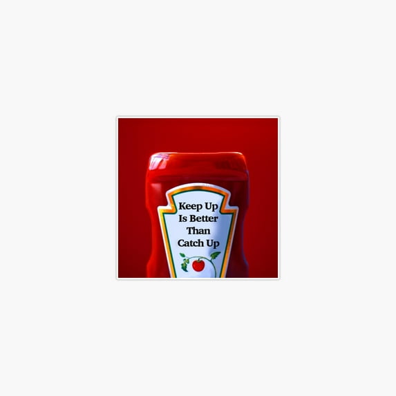 DOPASTICKER Keep Up Is Better Than Catch Up Sticker, Phone Sticker Car ...