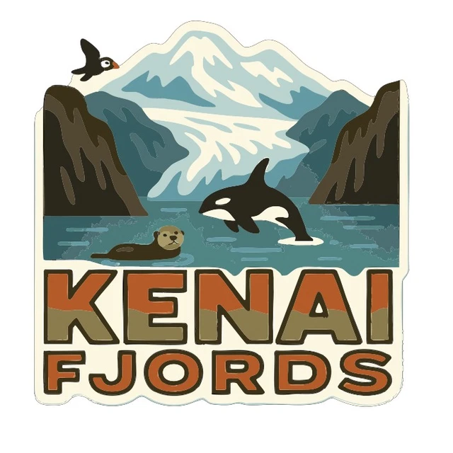DOPASTICKER Kenai Fjords National Park Decal Sticker - Us National ...