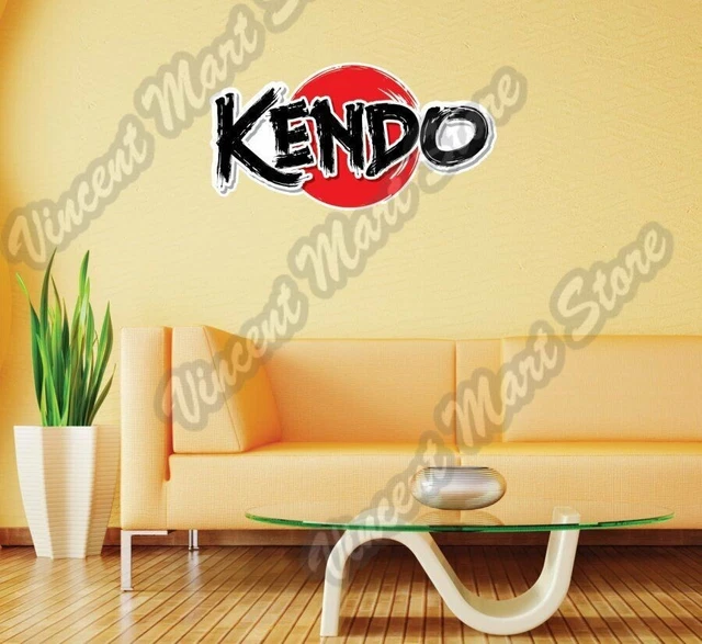 DOPASTICKER Kendo Japanese Martial Art Swords Shina Wall Sticker Room ...