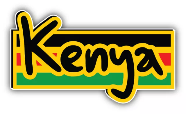 DOPASTICKER Kenya Flag Car Sticker Phone Decal Water Bottle Stickers ...