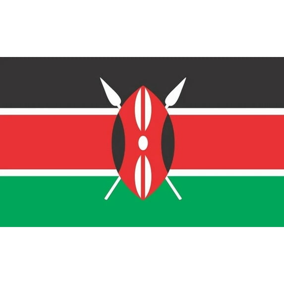 DOPASTICKER Kenya Kenyan Flag Sticker Phone Sticker, Latop Sticker ...
