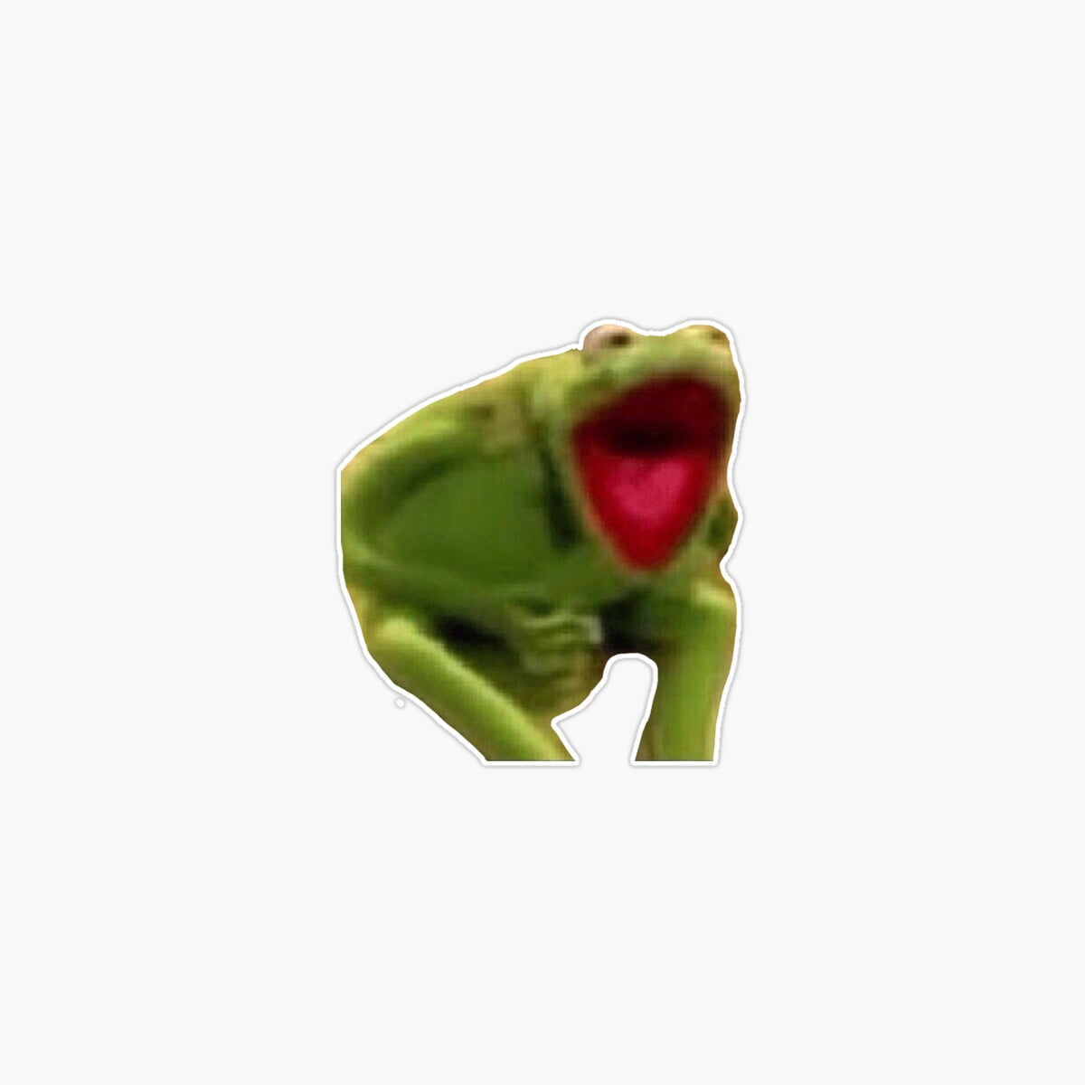 DOPASTICKER Kermit Scream Sticker, Phone Sticker Car Stickers, Birthday ...