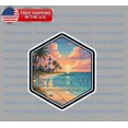 DOPASTICKER Key Biscayne Florida Sticker Souvenir Travel Sticker Phone ...