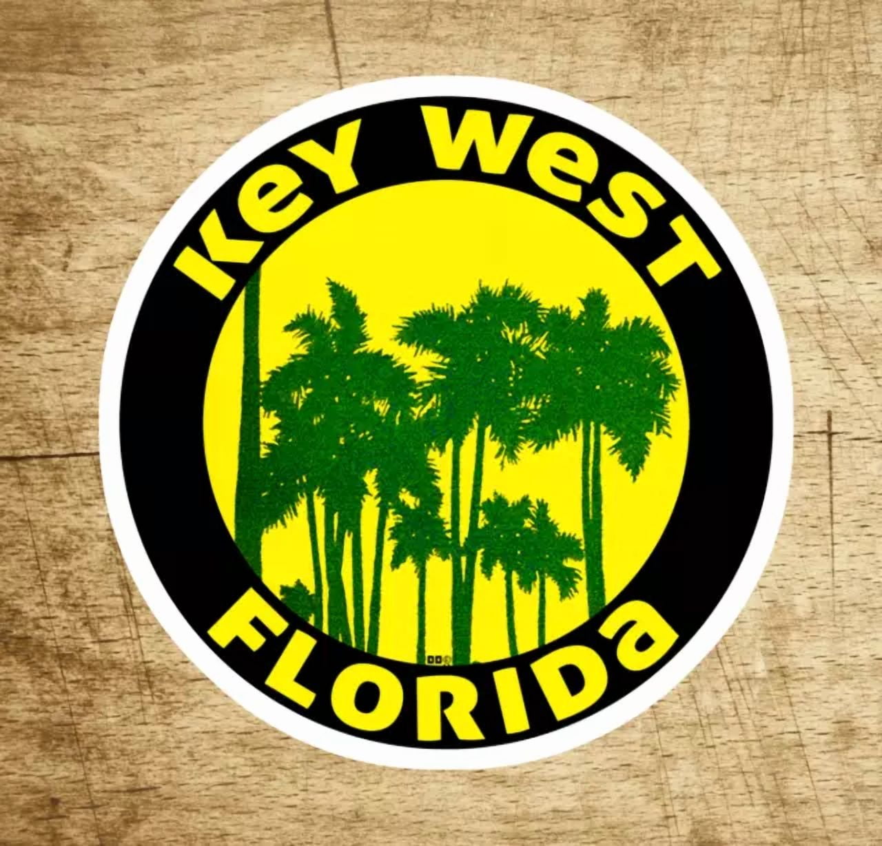 DOPASTICKER Key West Florida Decal Sunset Mile Keys Decorative Laptop ...