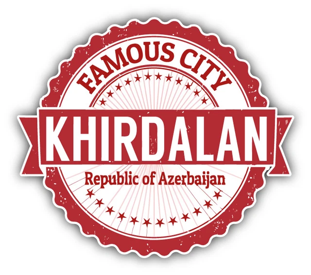 DOPASTICKER Khirdalan City Azerbaijan Grunge Travel Stamp Sticker Decal ...