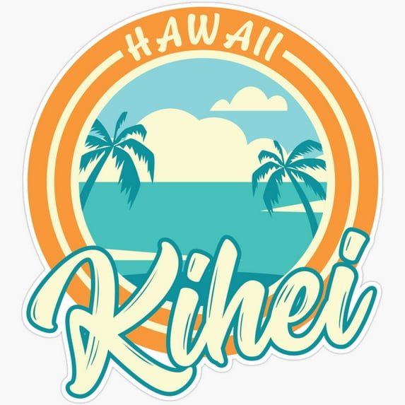 DOPASTICKER Kihei Hawaii Sticker Decorative Laptop, Phone Stickers ...