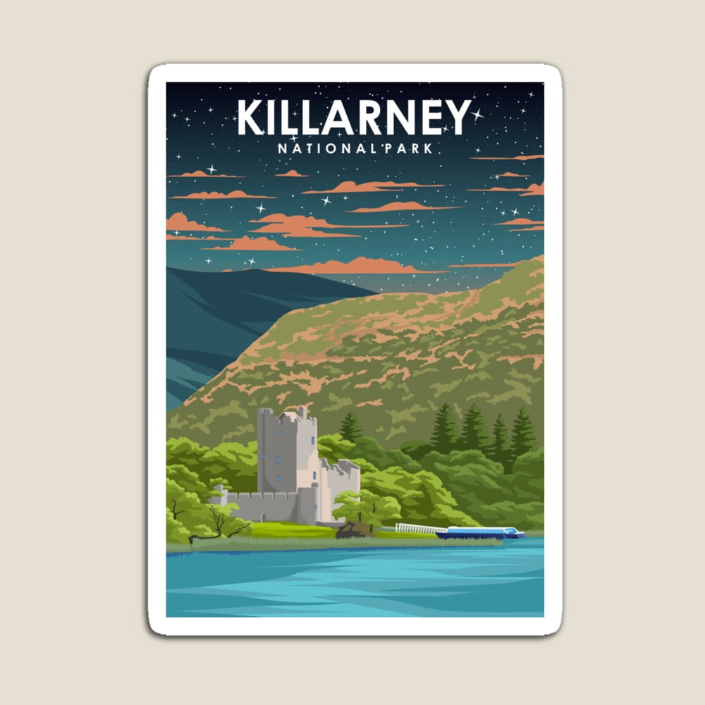 DOPASTICKER Kil.Larney National Parkat Night Nature Landscape Travel ...