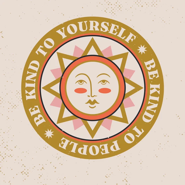 DOPASTICKER Be Kind Sticker Sun Kindness Motivational Positive Human ...
