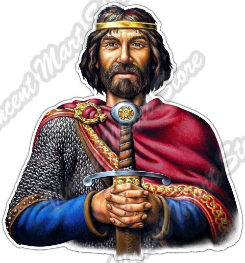 DOPASTICKER King Arthur English Knight Fantasy Fiction Car Sticker ...