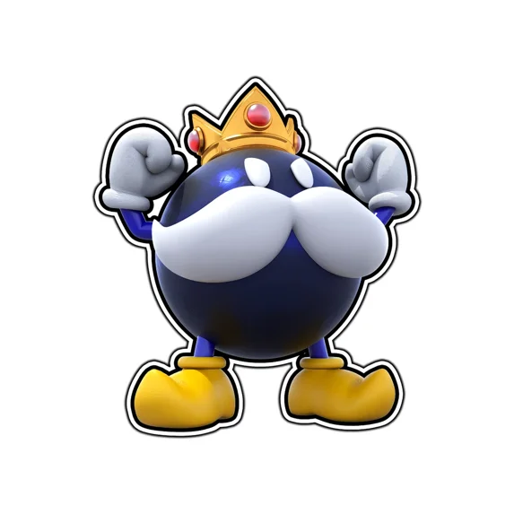 DOPASTICKER King Bob-Omb Sticker Decal Phone Decal Water Bottle ...