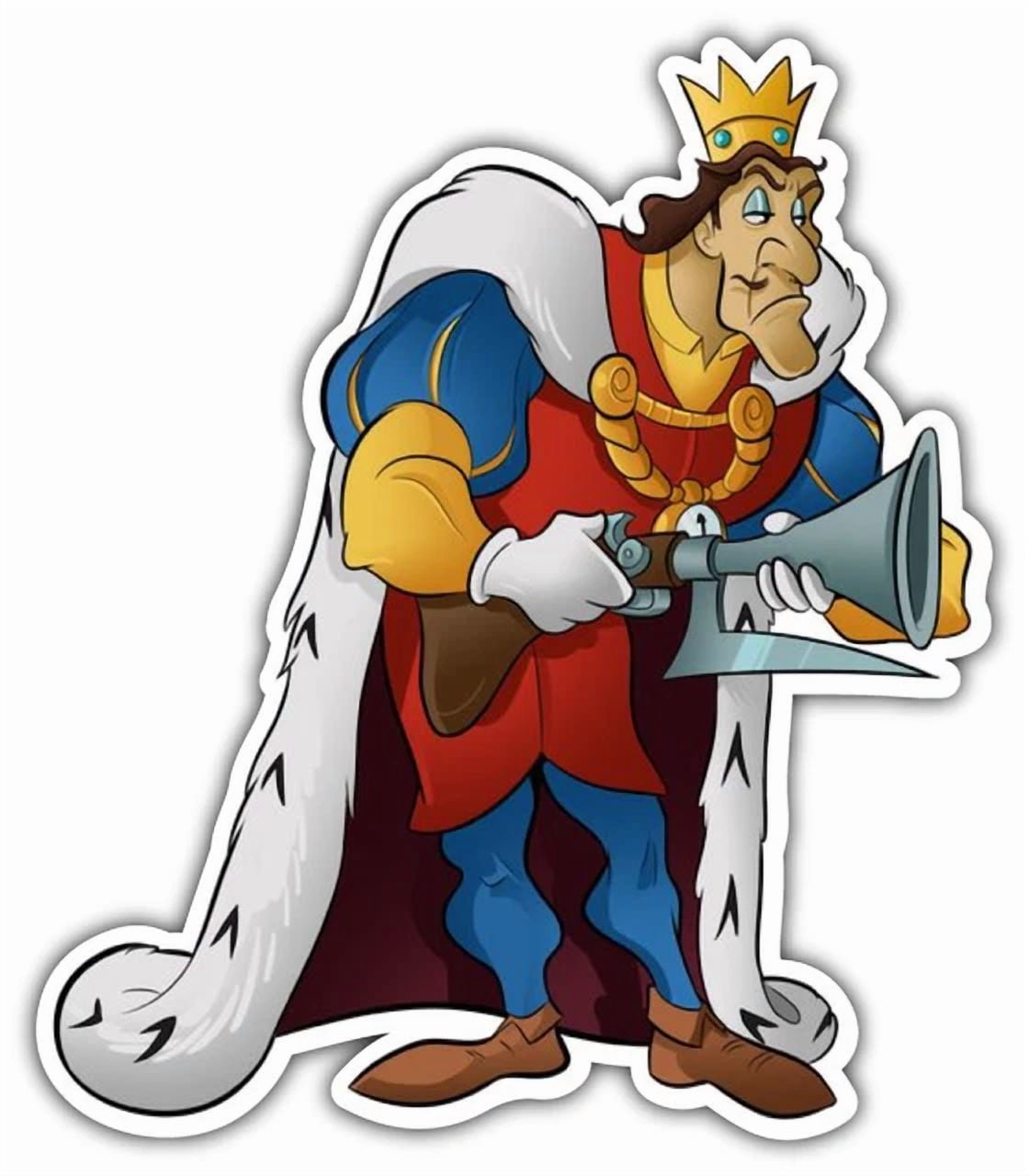 DOPASTICKER King Salazar The Pushy Cartoon Sticker Decal Phone Decal ...