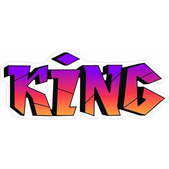 DOPASTICKER King Window Sticker Decorative Laptop, Phone Stickers ...