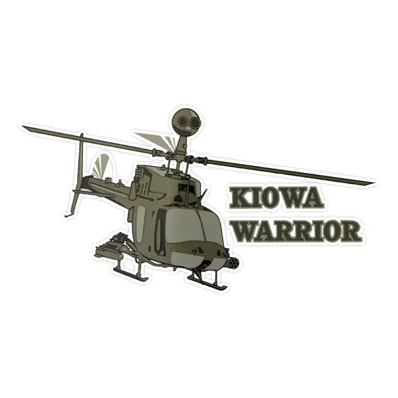 DOPASTICKER Kiowa Warrior Helicopter Sticker Military Soldier Decal ...