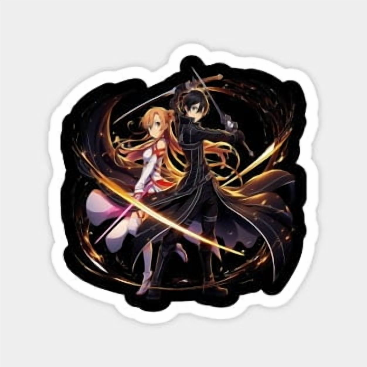 DOPASTICKER Kirito X Asuna Decorative Laptop, Phone Stickers ...