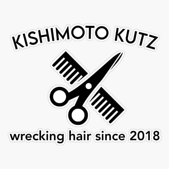 DOPASTICKER Kishimoto Kutz, Ruining Hair Since 2018 Sticker, Phone ...