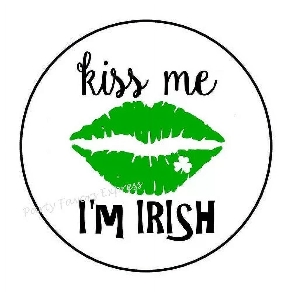 DOPASTICKER Kiss Me I'M Irish Decorative Laptop, Phone Stickers ...